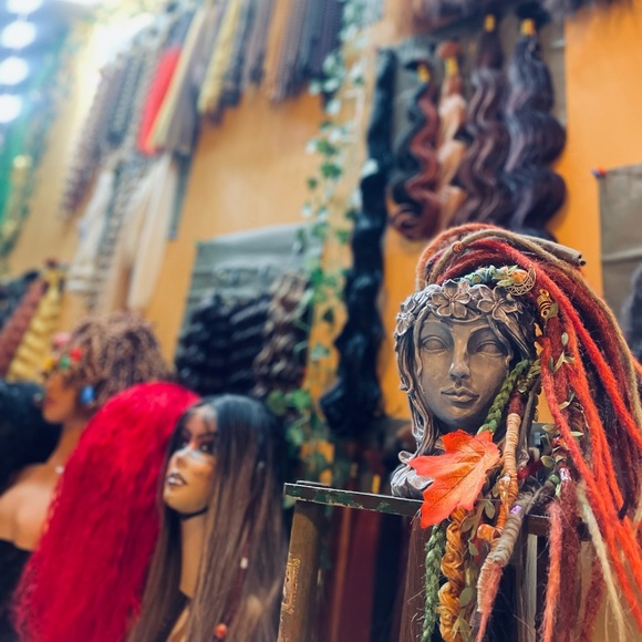 Her Wig Closet | Hair | Fall Crow Witchy Fairy Queen Dreadlocks ...